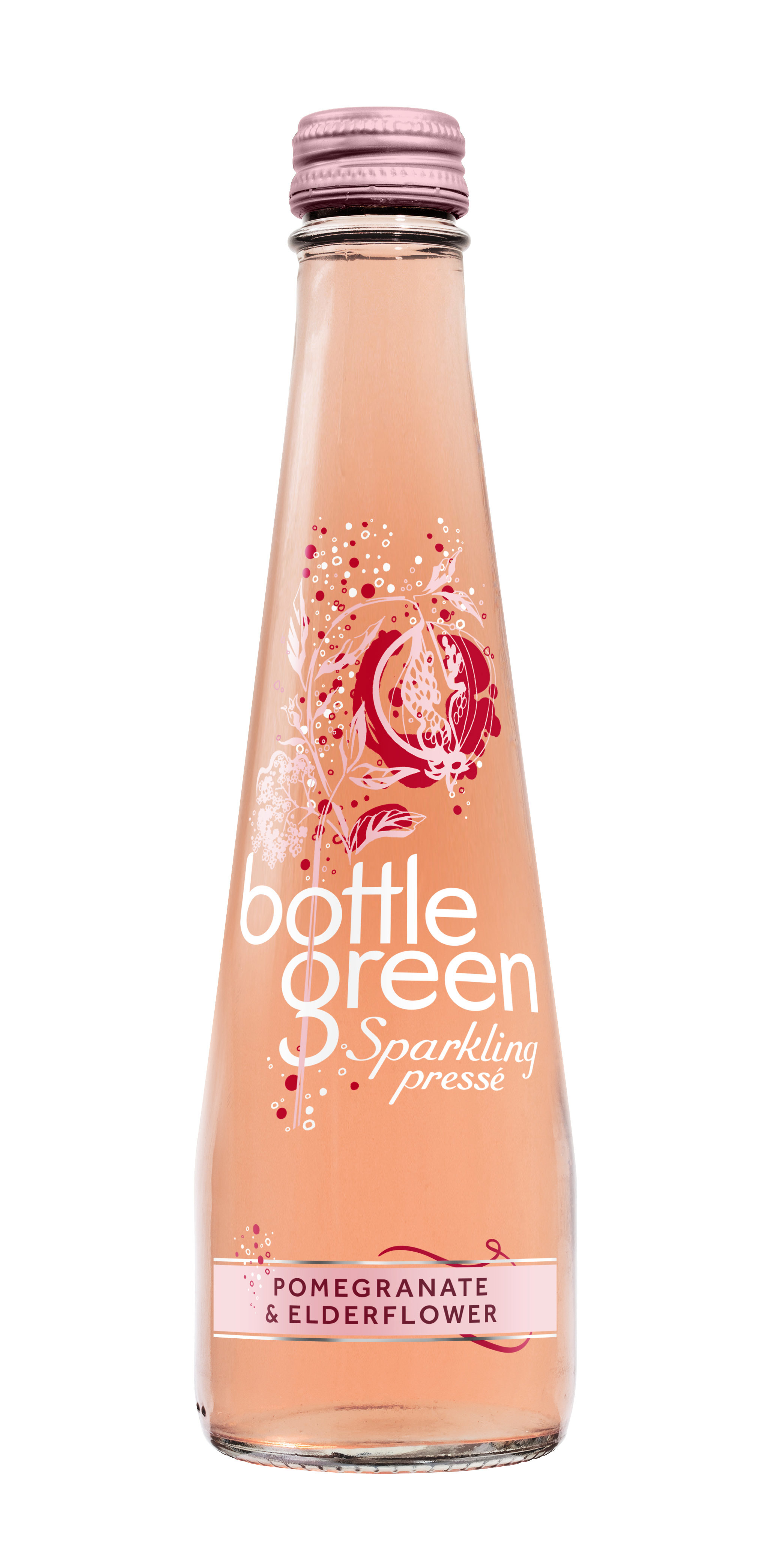 Bottlegreen Pomegranate & Elderflower Sparkling Presse, NRB | Matthew Clark